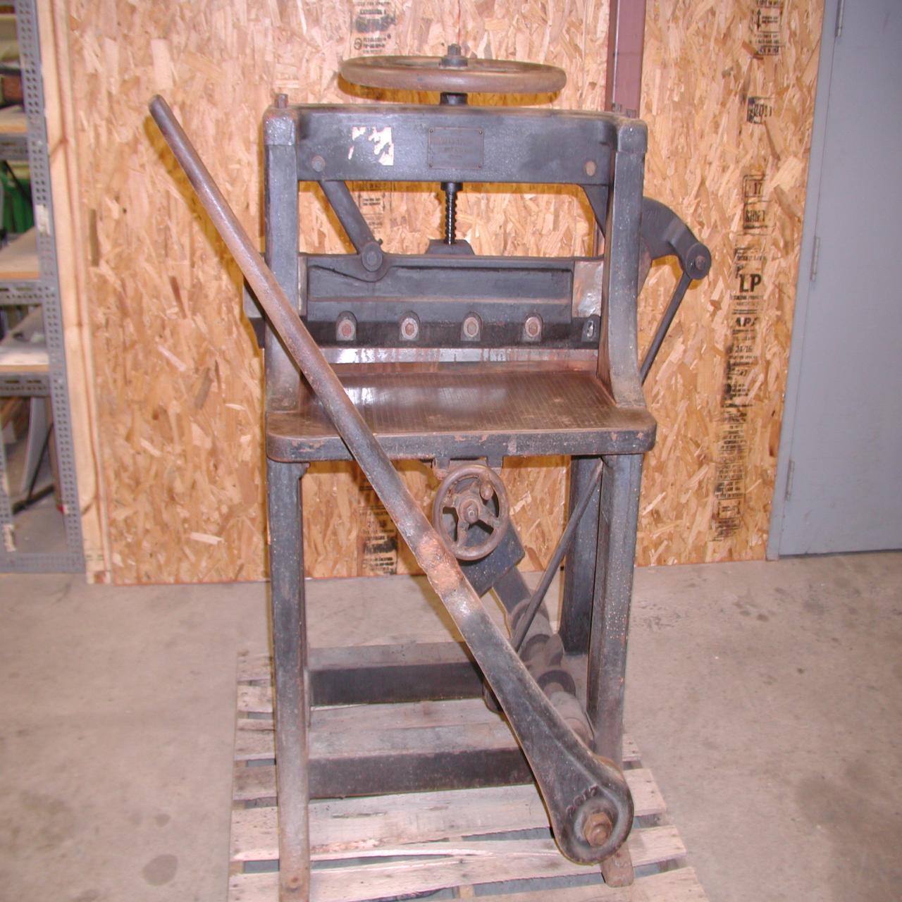 Lot 60 26 Chandler Price Paper Cutter Rusty WireBids lot-60-26-chandler-price-paper-cutter-rusty-wirebids